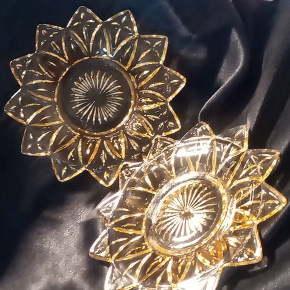 vintage glass | Accents | Federal Glass Company Set Of 2 Vintage Yellow ...